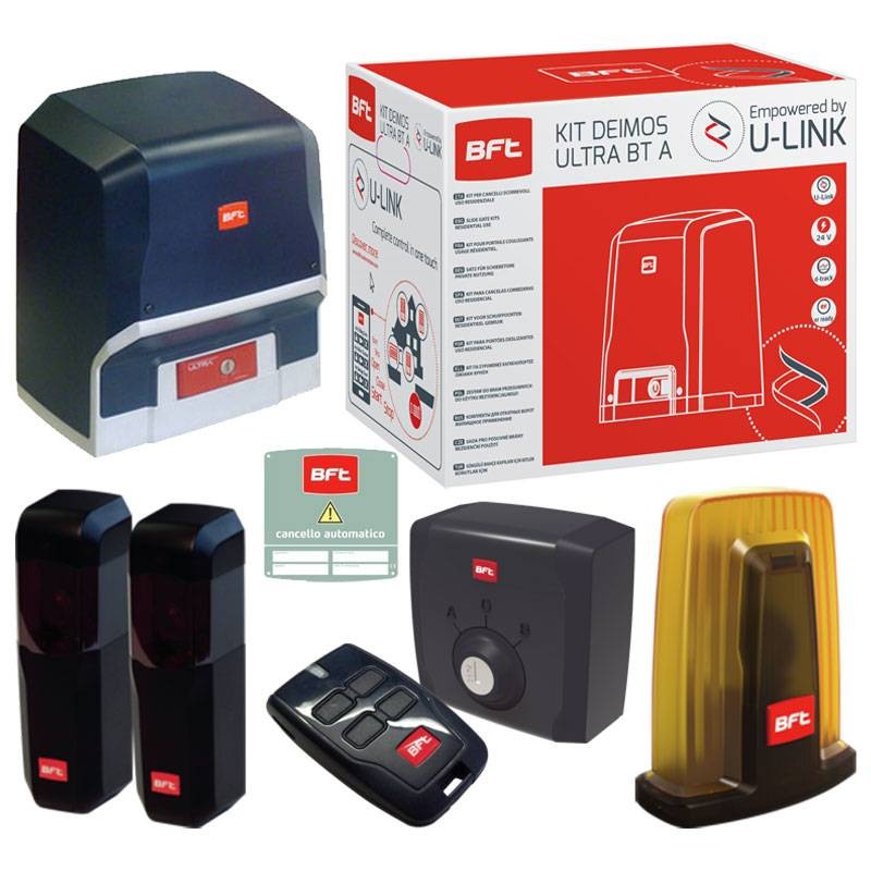 BFT Ares Ultra BT 24V sliding gate kit up to 1000 kg 2611841