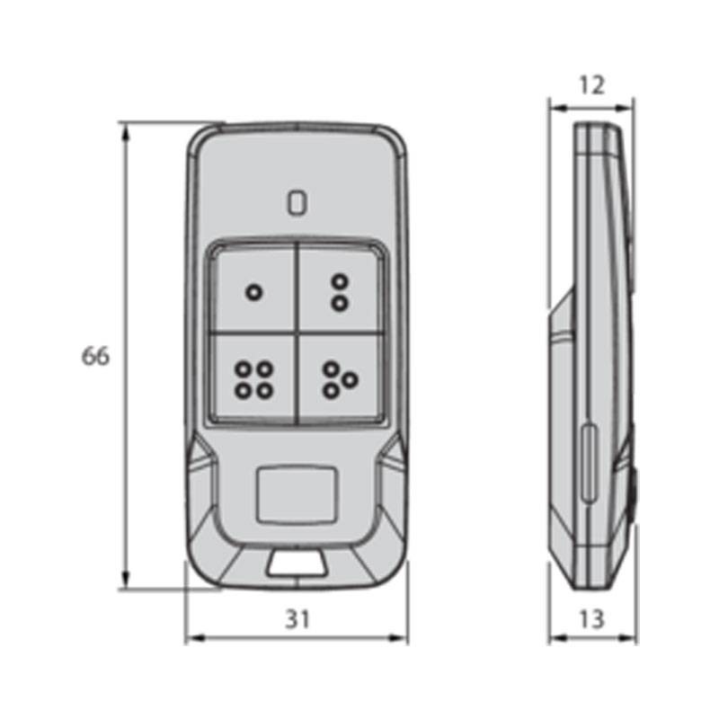 BFT Mitto Cool C4 4-channel Remote Control 2614120