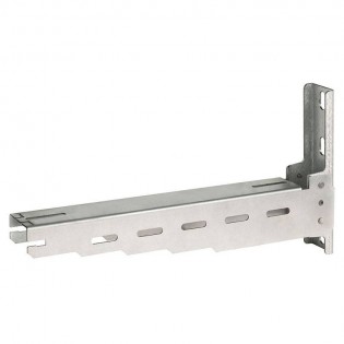 Mensola a parete Legrand G4 300 mm in acciaio zincato 349015