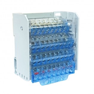 Abb modular terminal block 125A 4P 13-hole AD1028