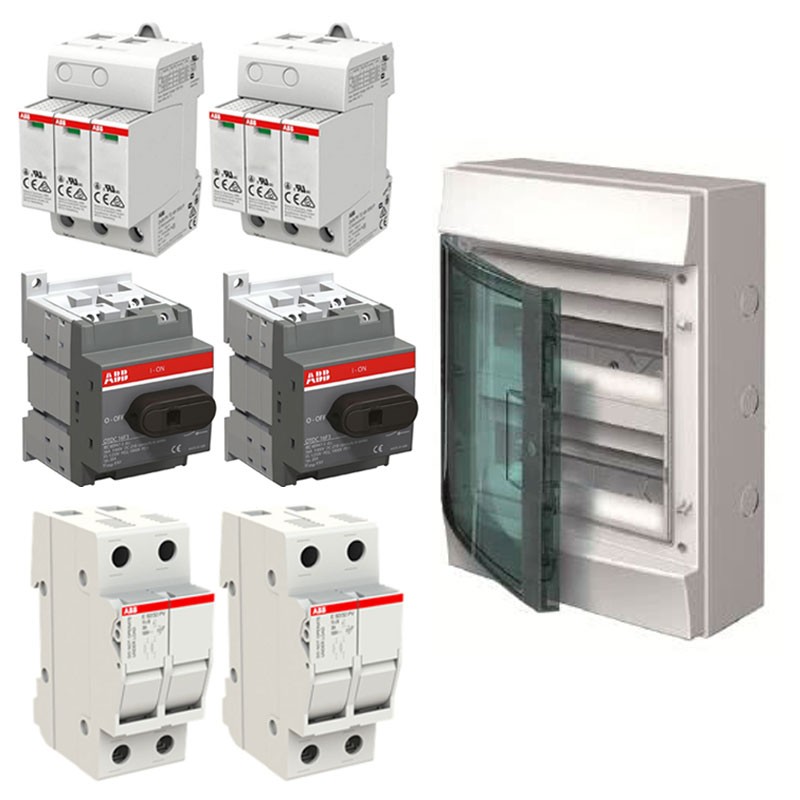 Abb switchboard kit for photovoltaic DC 2 inputs + 2 outputs 1000V