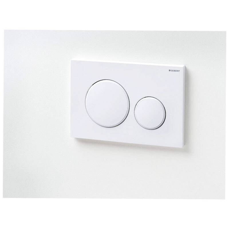 Placa de mando Geberit Sigma20 desagües de WC Blanca 115.882.11.1