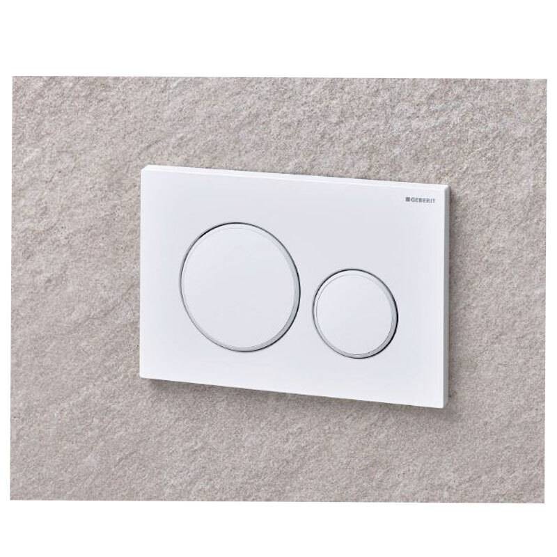 Placa de mando Geberit Sigma20 desagües de WC Blanca 115.882.11.1