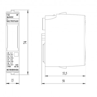 Siemens Simatic Analog Input Module ET 200SP F-DI 8x 24VDC