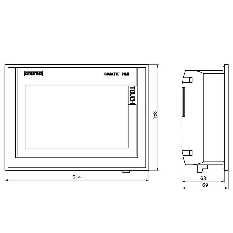 Panel Siemens Simatic HMI TP700 Comfort Pantalla táctil TFT de 7 ...