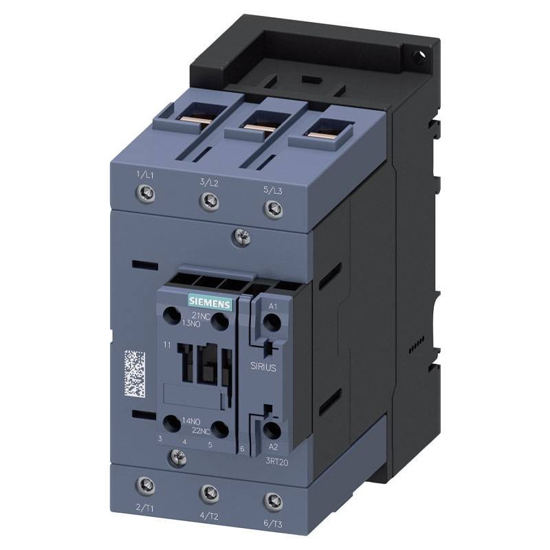 Contactor de potencia Siemens Sirius AC-3e/AC-3 95A 3P 400V AC 3RT20461AV00