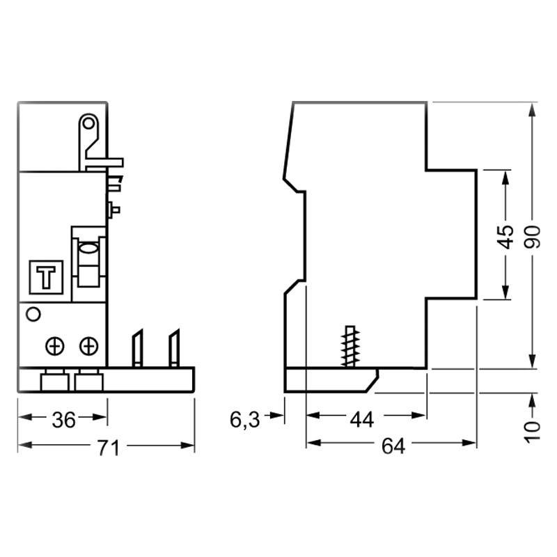 Siemens FI-Block 2P 63A 300mA Typ A 2 Module für 5SL4 5SM26266