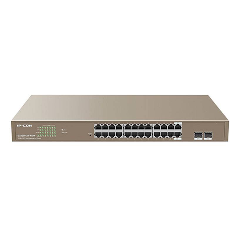 Switch cloud 24GE+2SFP IP-Com PoE 24 porte 10/100/1000 Mbps