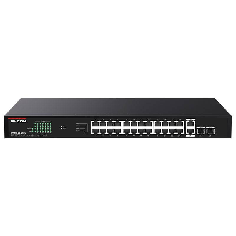 24-port 10/100/1000 Mbps IP-Com PoE Ethernet Switch