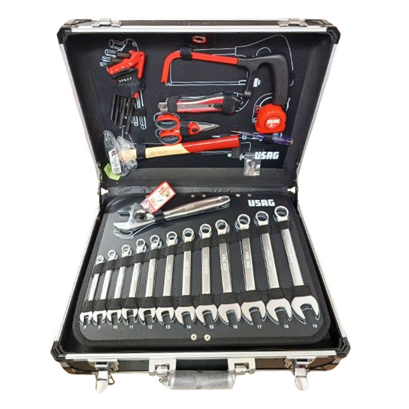 Usag electrician's case with screwdriver drill and bit set U00022706W
