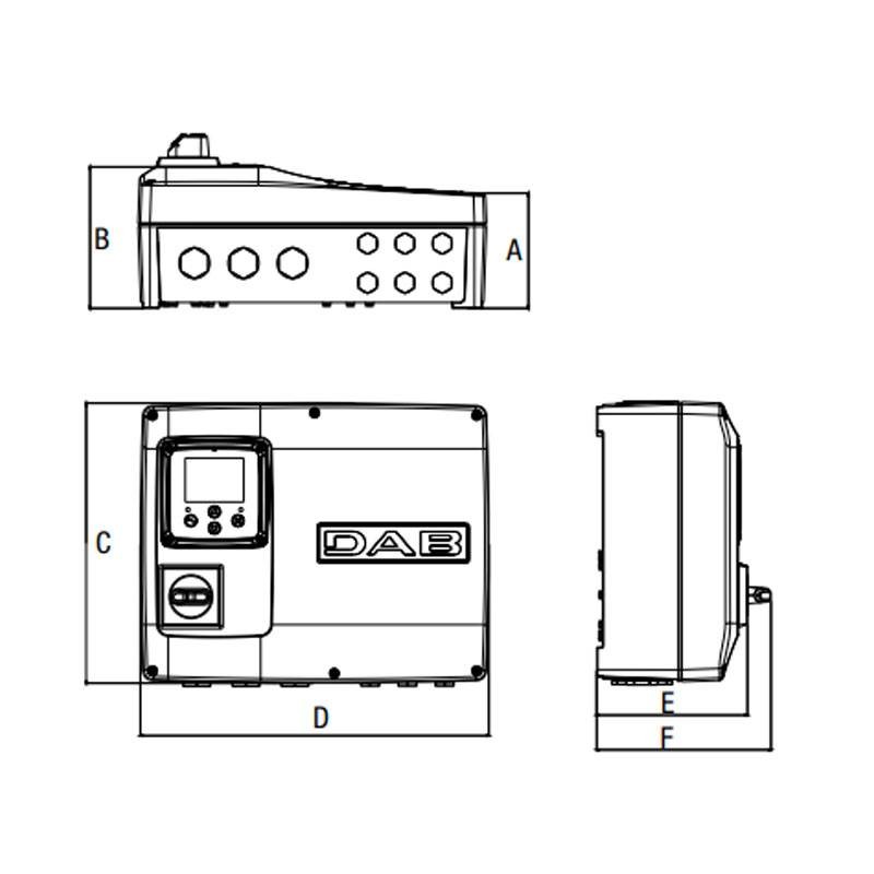 Dab NgPanel 20A control panel 2 pumps 100-575V 60212821