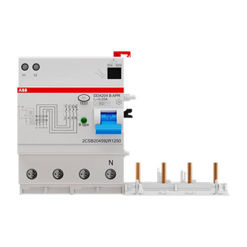Abb Earth Leakage add-on Block DDA204 4P 63A 1000mA Type A 4M B428004