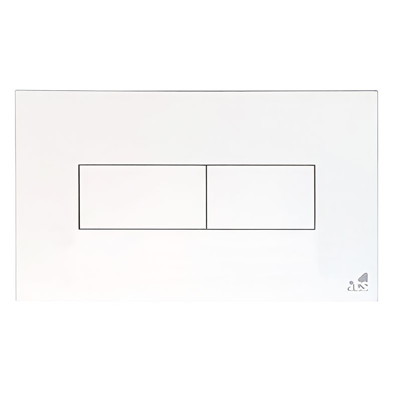 Placa de descarga WC Todini Hidrobox Idea doble pulsador Blanco