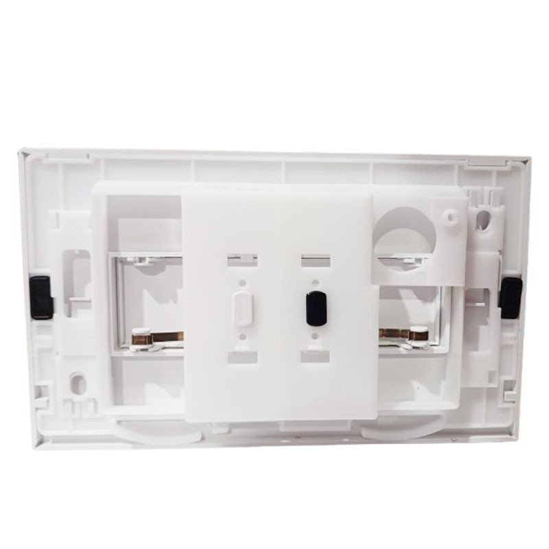 Placa de descarga WC Todini Hidrobox Idea doble pulsador Blanco