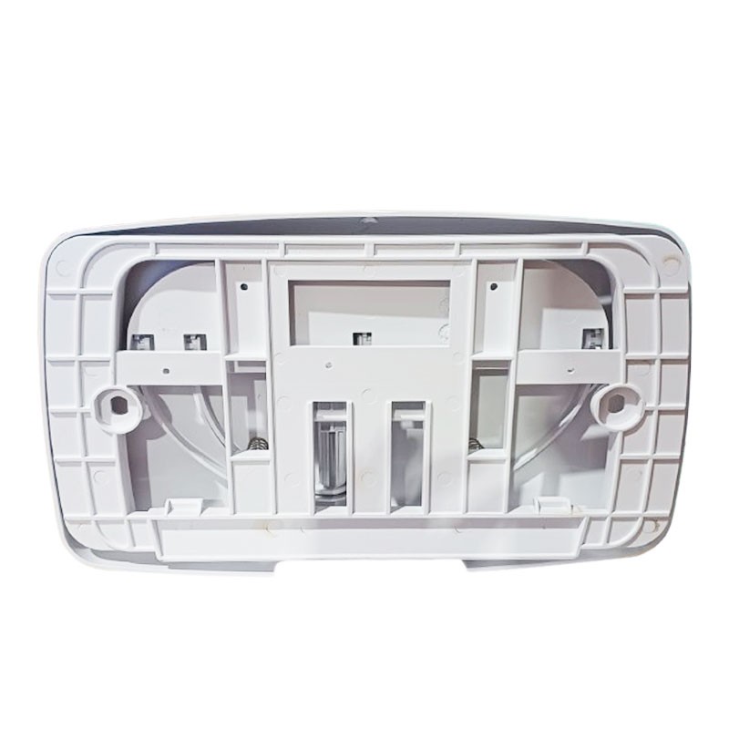 Placa WC Todini Hidrobox Evolution doble pulsador Blanco