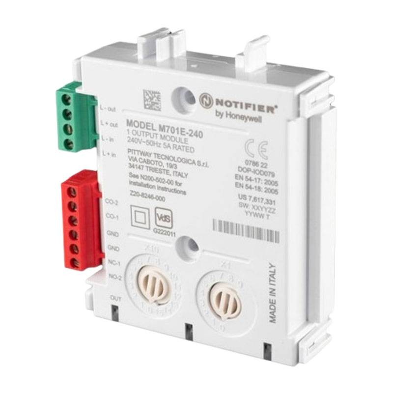 Notifier addressed module for loads output 240 Vac