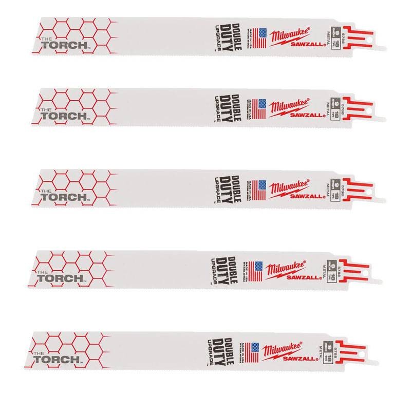 Milwaukee TORCH 18TPI Demolition blades 230 mm 5 pieces 48475788