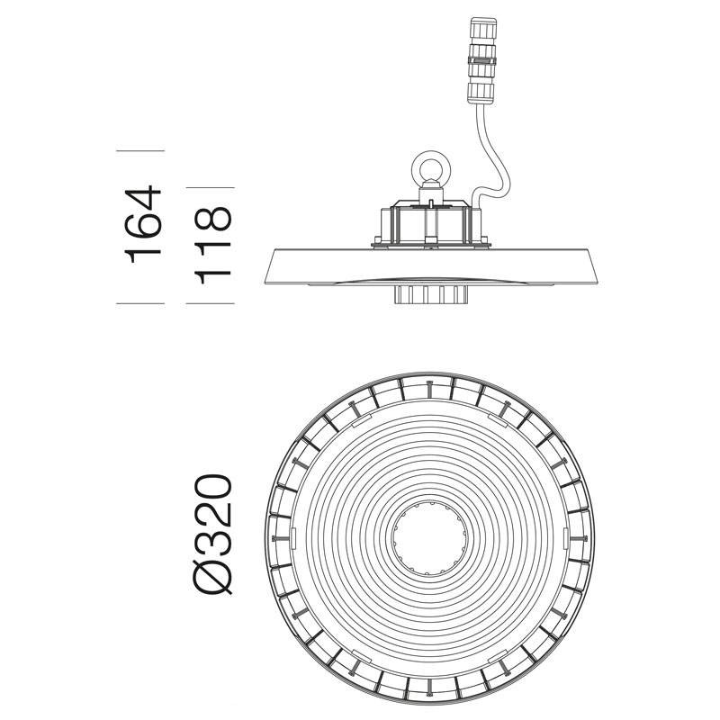 Reflector Industrial Led Fosnova Disano 200W 4000K 35520lm