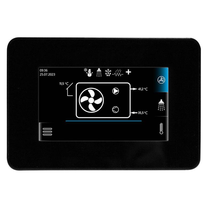 Maxa E-Lite touch screen remote control for heat pump