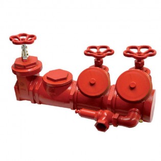 Ziggiotto horizontal threaded Fire riser assembly 2 1/2 connections