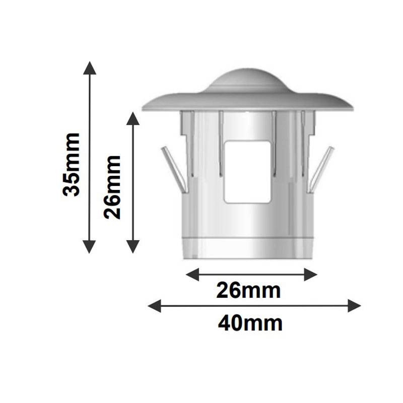 Repetidor óptico de alarma empotrable Notifier para detectores