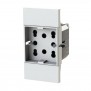 Bticino Living Now white 4Box Side socket 4BPH21.KW