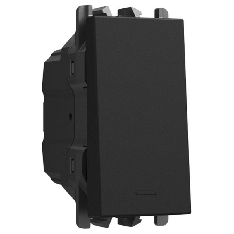 Intermediate Switch Urmet Lybra 1P 10AX black 27104.N