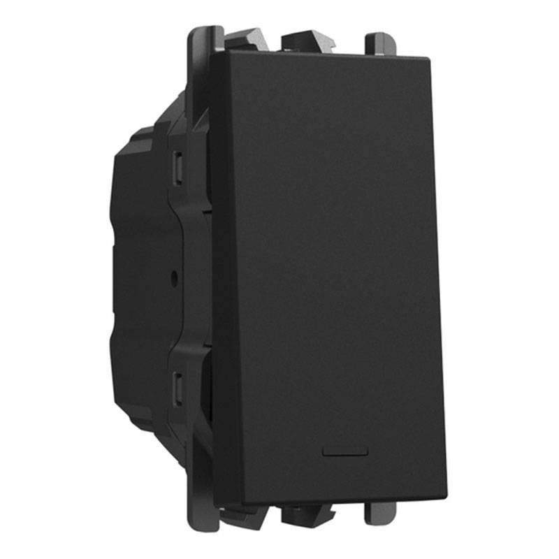 Multiway switch Urmet Lybra 1P 10AX black 27101.N