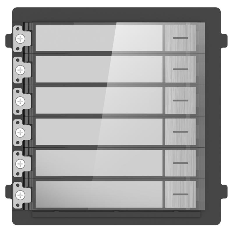 6-button module Hikvision DS-KD-KK/S KD8 Pro series Stainless Steel