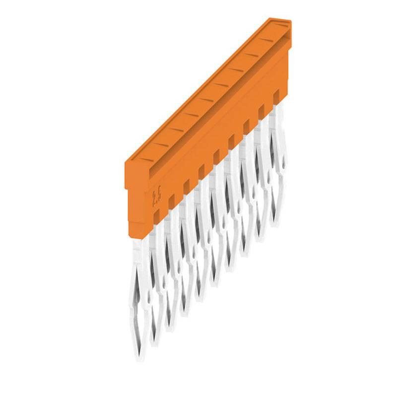 Ponticello 10 polos Weidmuller ZQV 4N/10 paso 6.1 mm