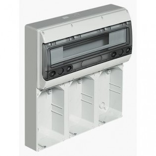 Switchboard Bticino 18 modules 3 interlocked switch socket outlets ...